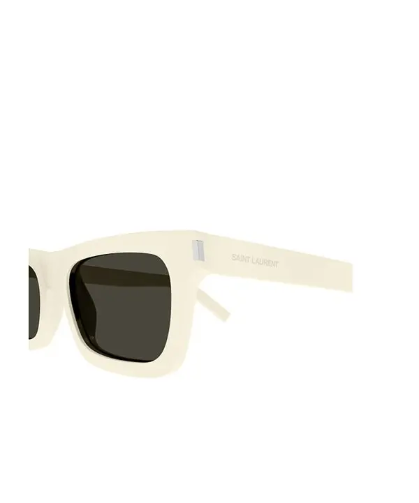 Saint Laurent Betty Rectangular Sunglasses - White