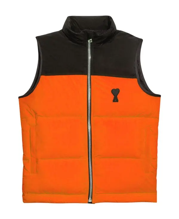 Ami De Coeur Padded Gilet - Orange