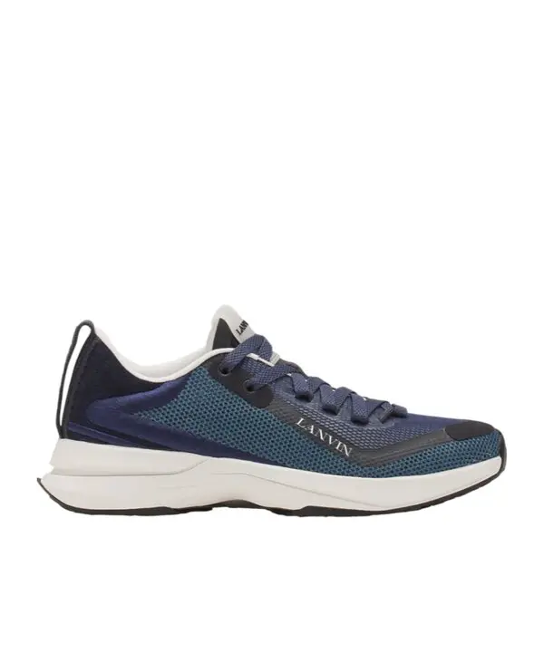 LANVIN Low Top Lace-up Sneakers - Black