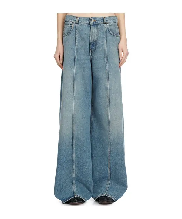 HAIKURE Five-pocket Denim Trousers - Blue