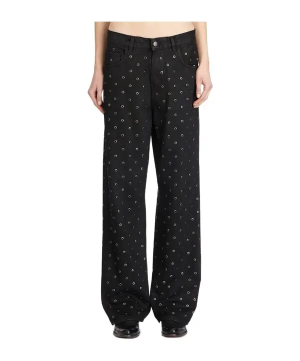 HAIKURE Five-pocket Denim Trousers - Black