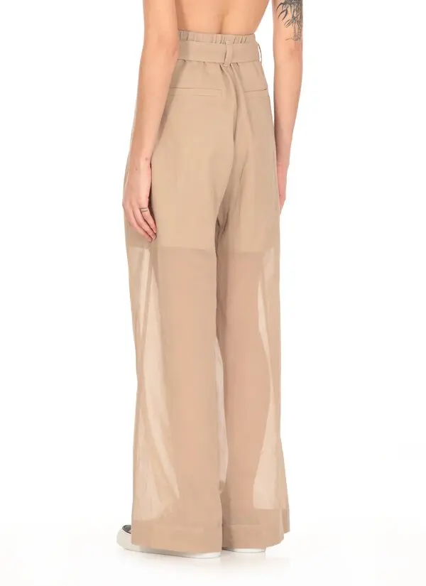 Brunello Cucinelli Wide Leg Belted Pants