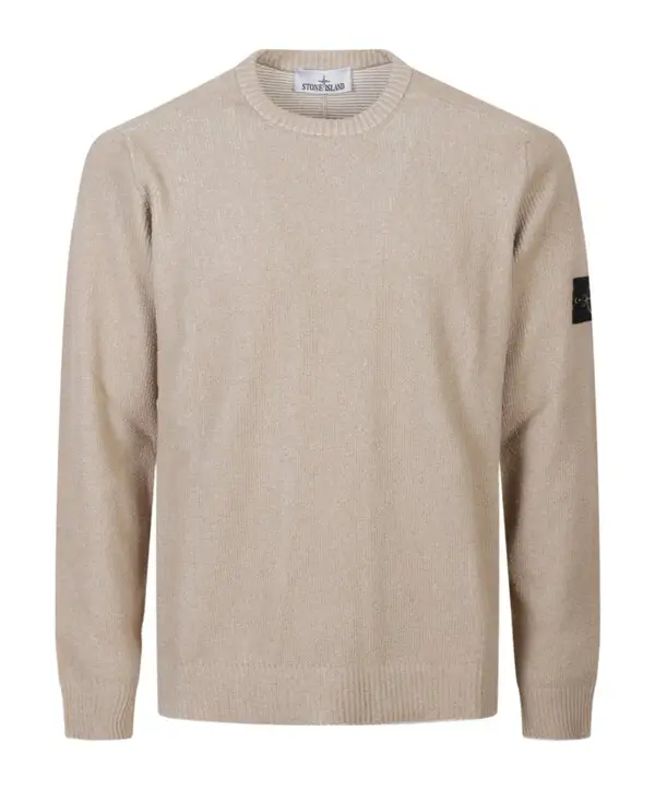 Stone Island Crew Neck Sweater - Nude