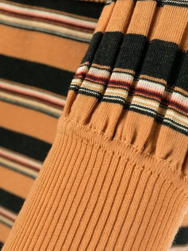 Chloé Knitted Striped Shirt Dress