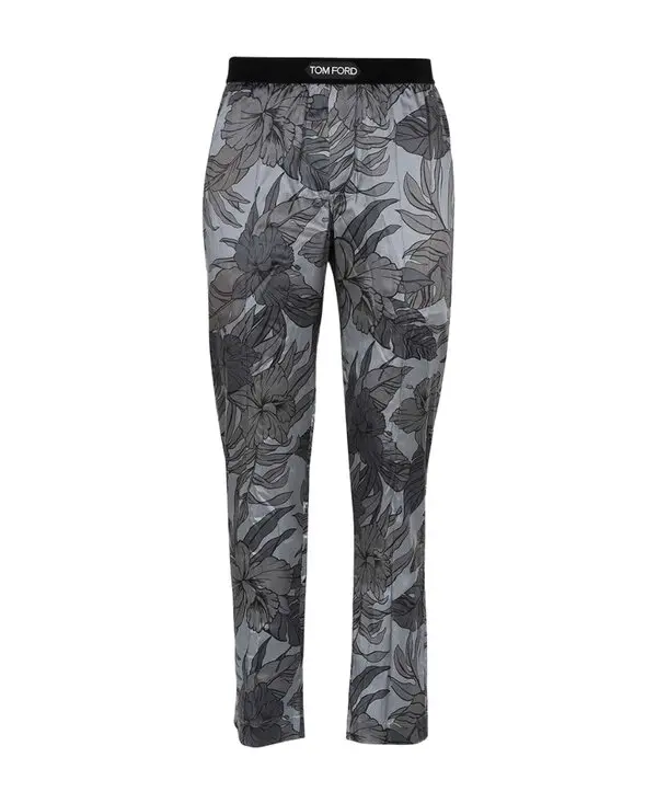 TOM FORD Logo Printed Pajamas - Black