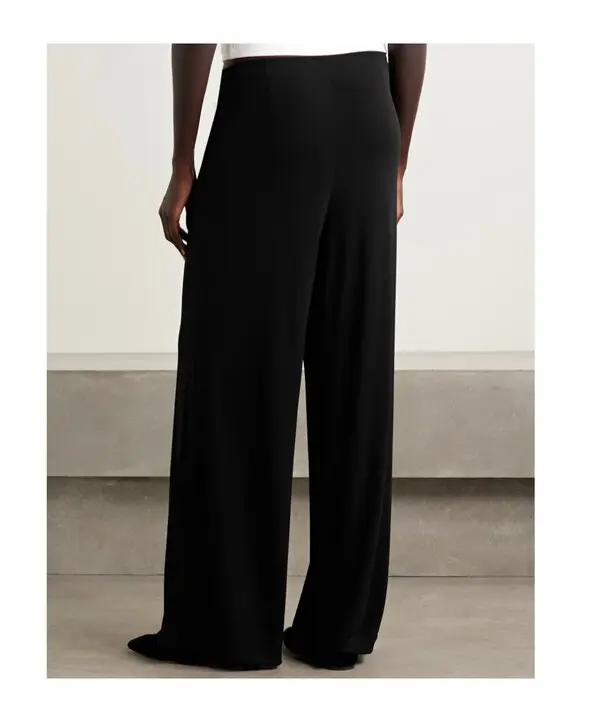 NILI LOTAN High-waisted Drawstring Wide-leg Pants