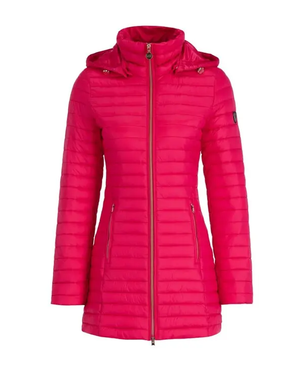 EA7 Quilted Long Sleeve Hooded Jacket