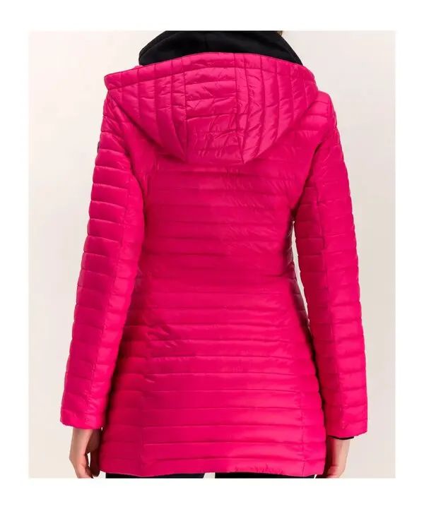 EA7 Quilted Long Sleeve Hooded Jacket