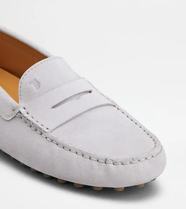 TOD'S Gommino Driving Loafers - Grey