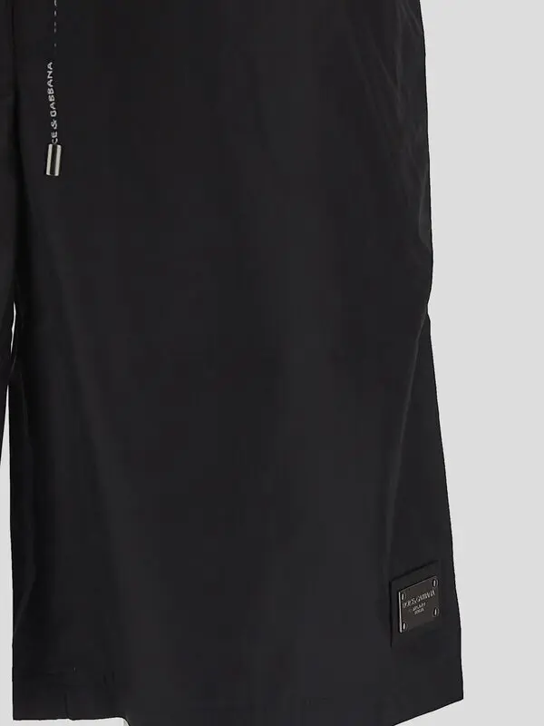 Dolce & Gabbana Logo Plaque Elasticated Waist Shorts