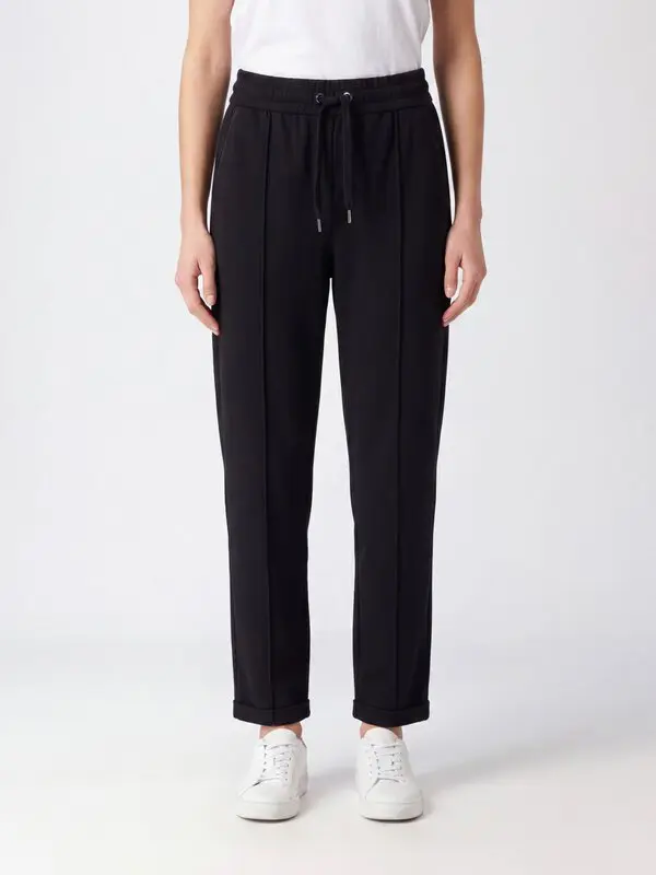 Brunello Cucinelli Embellished Drawstring Track Trousers - Black