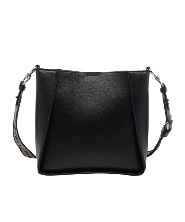 Stella McCartney Mini Crossbody Bag With Logo Detail - Black