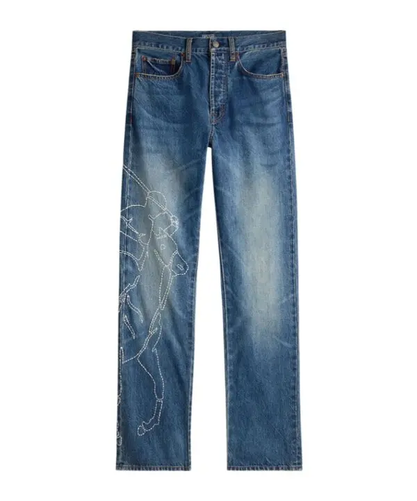 Polo Ralph Lauren Embroidered Jeans - Blue