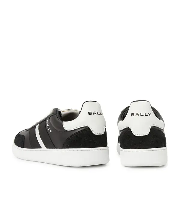 Bally Round Toe Lace-up Sneakers - Black
