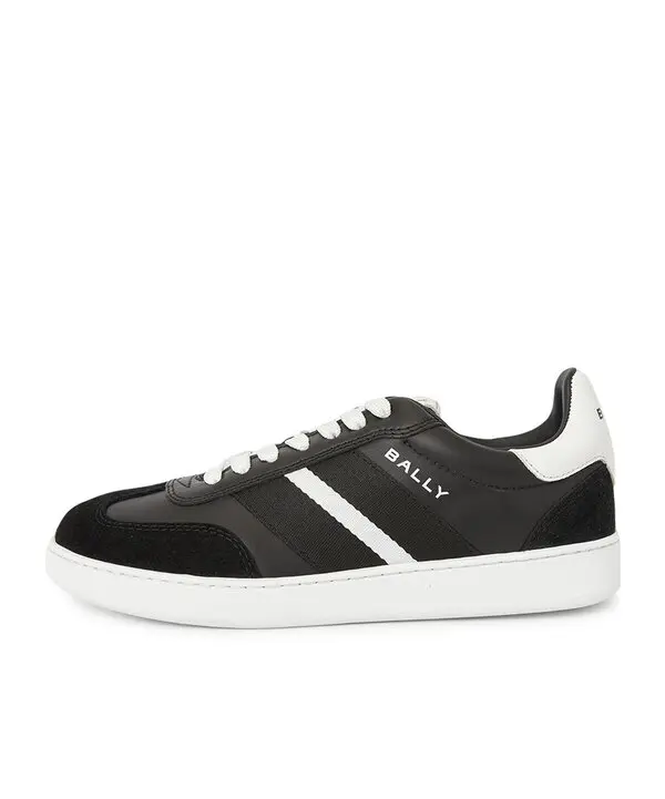 Bally Round Toe Lace-up Sneakers - Black