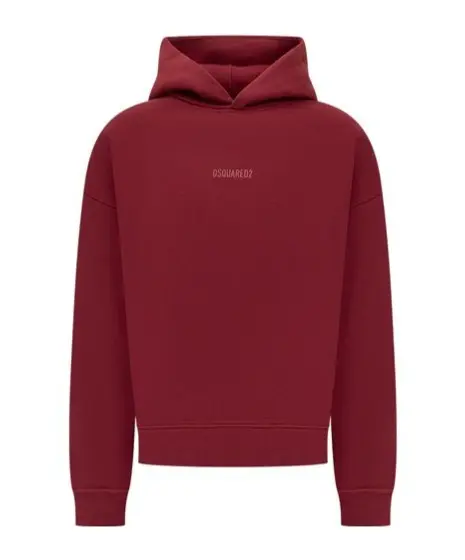 Dsquared2 Logo Patch Hoodie - Red