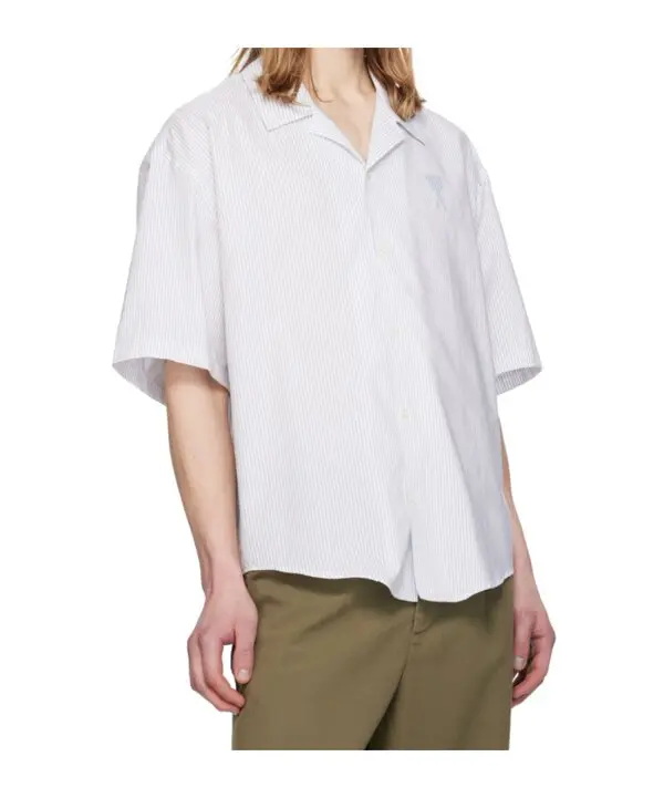 AMI Paris Camp Collar Short Sleeves Shirt