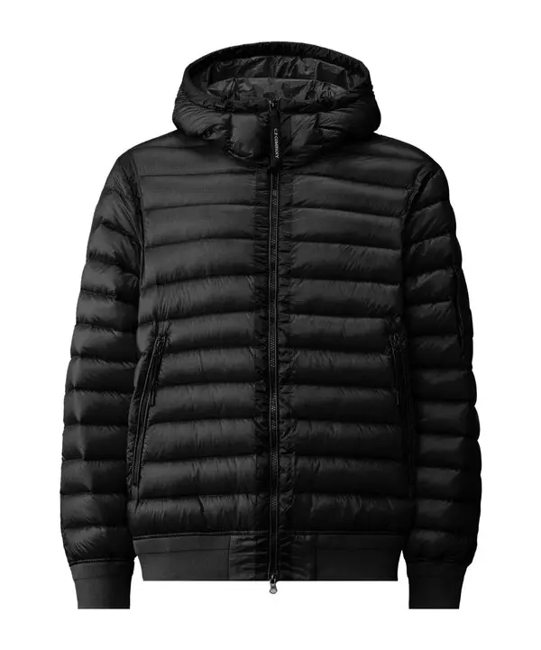C.P. COMPANY D.d. Shell Hooded Down Jacket - Black