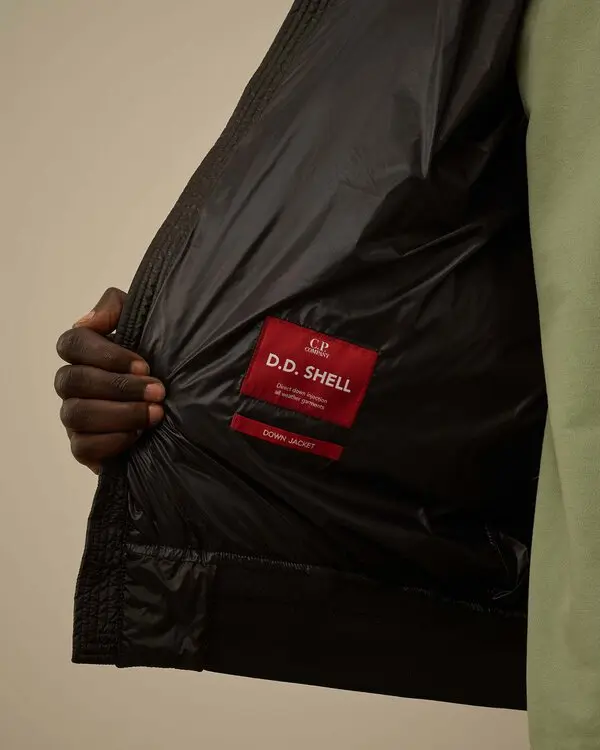 C.P. COMPANY D.d. Shell Hooded Down Jacket - Black