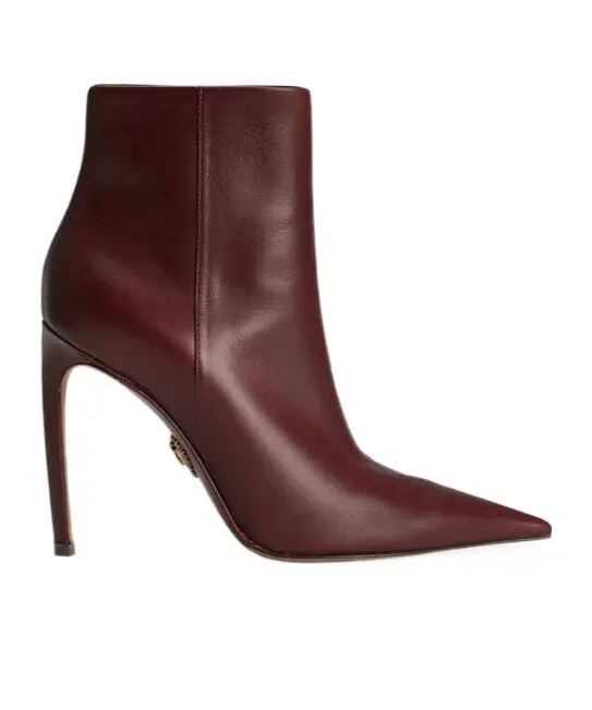 Dolce & Gabbana Pointed Toe Ankle Boots With Side Zipper