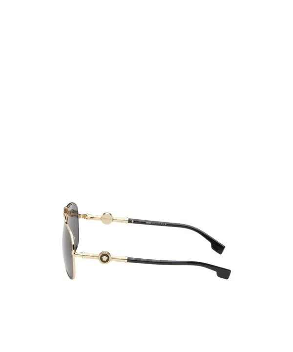 Versace Aviator Sunglasses With Temple Hardware
