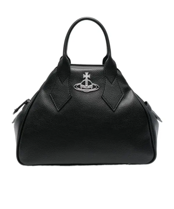 VIVIENNE WESTWOOD Orb Plaque Tote Bag - Black