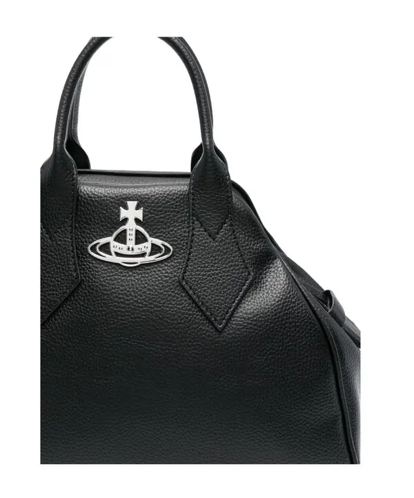 VIVIENNE WESTWOOD Orb Plaque Tote Bag - Black