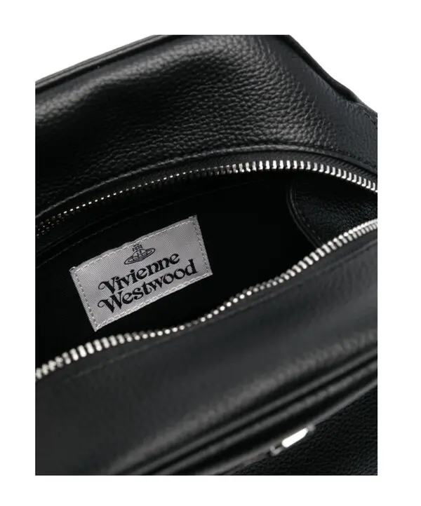 VIVIENNE WESTWOOD Orb Plaque Tote Bag - Black