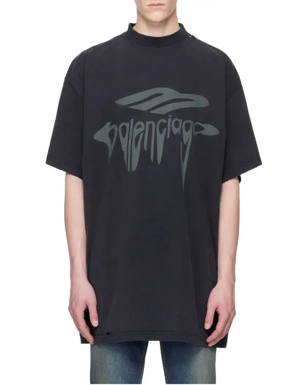 Balenciaga 3b Liquefied Oversized T-shirt