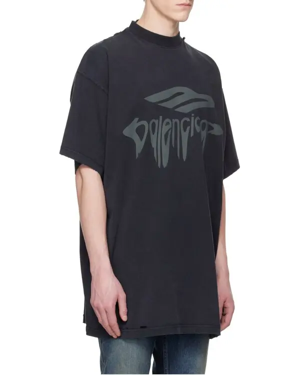 Balenciaga 3b Liquefied Oversized T-shirt