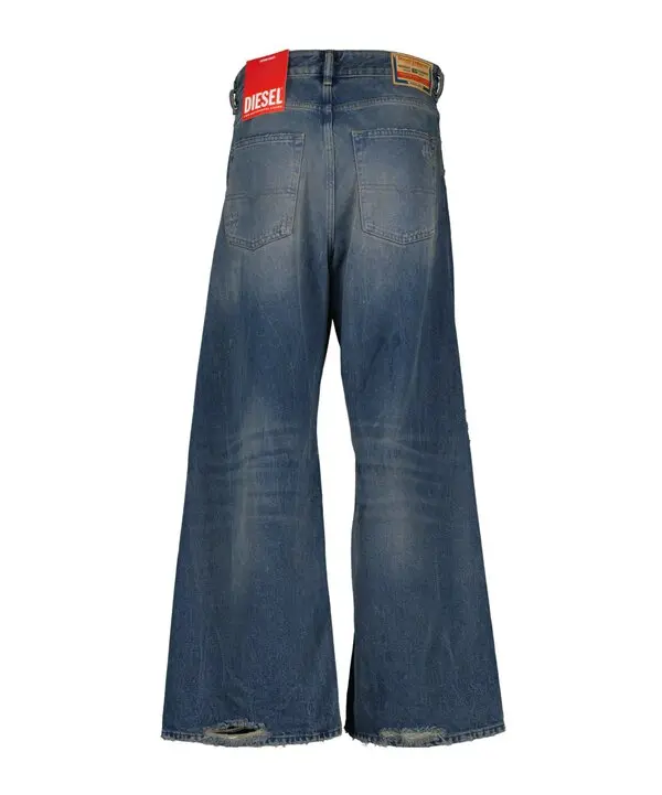 DIESEL® 1996 D-sire Distressed Wide Leg Jeans - Blue