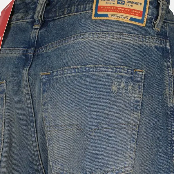 DIESEL® 1996 D-sire Distressed Wide Leg Jeans - Blue