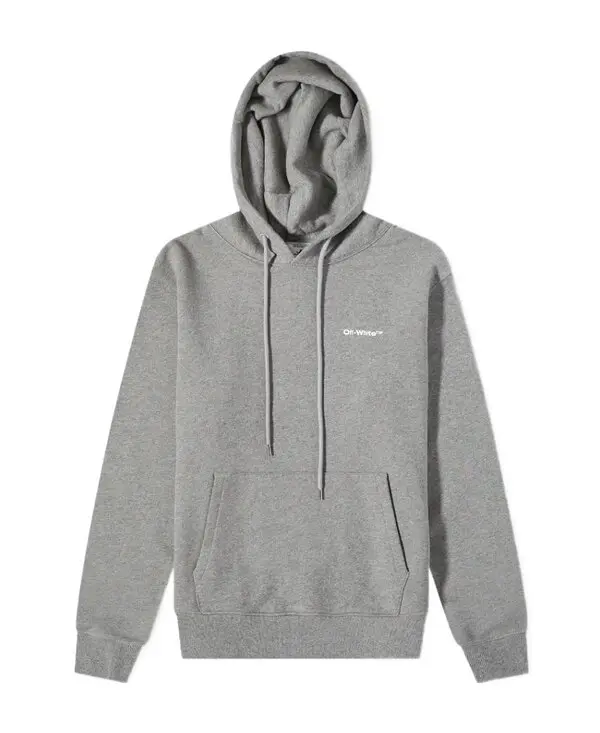 Off-White Wave Print Cotton Hoodie
