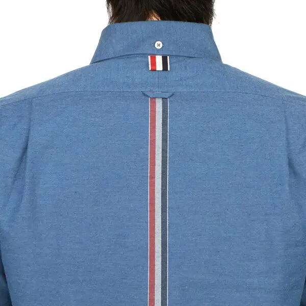 Thom Browne Striped Detail Shirt - Blue
