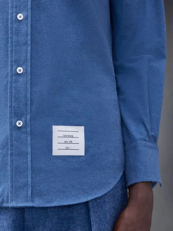 Thom Browne Striped Detail Shirt - Blue
