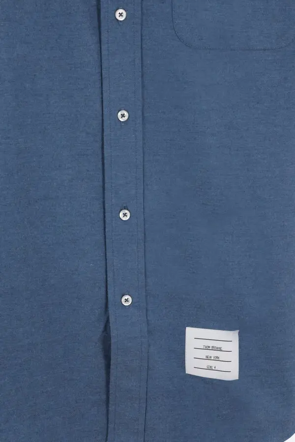 Thom Browne Striped Detail Shirt - Blue