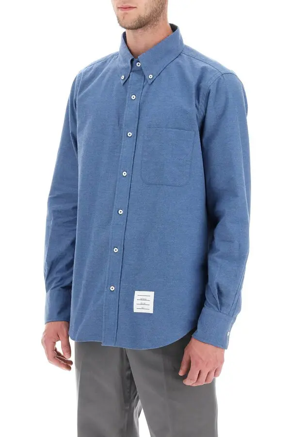 Thom Browne Striped Detail Shirt - Blue