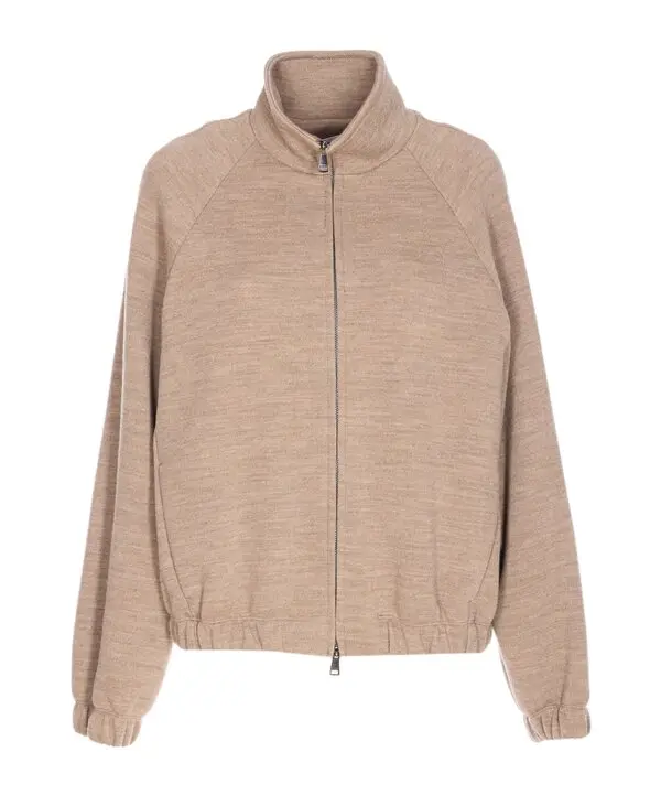 Max Mara Frine High-neck Zipped Sweatshirt - No