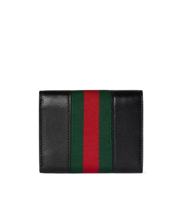 Gucci Horsebit Web Small Tri-fold Wallet