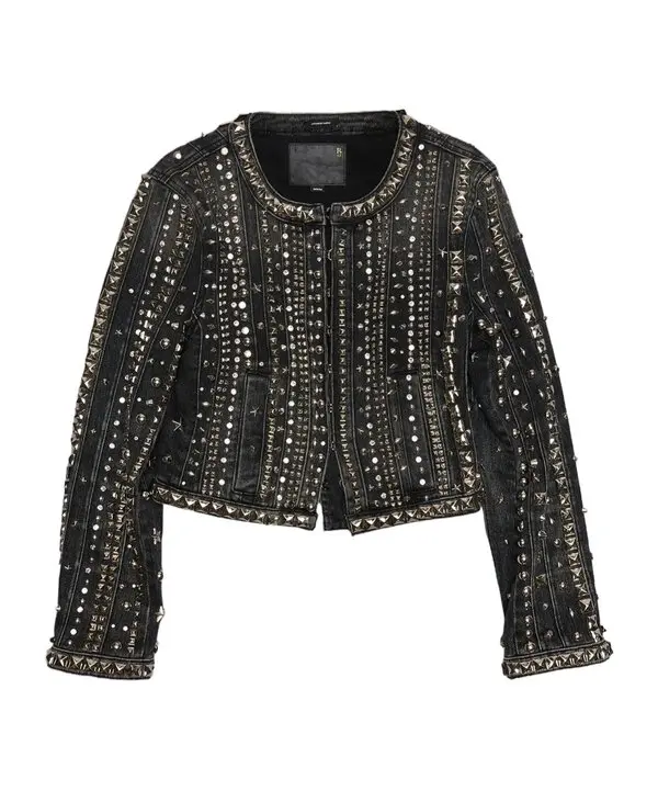 R13 Embellished Cropped Jacket