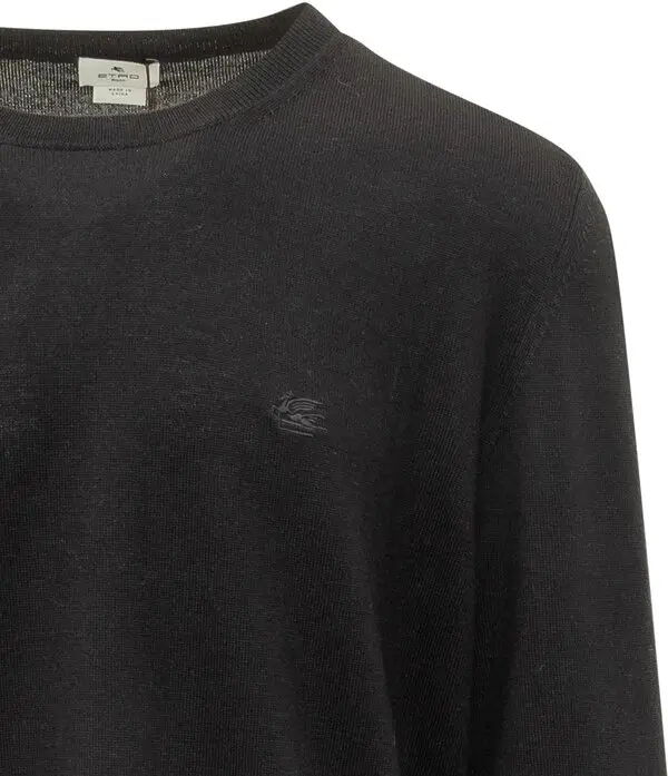 Etro Logo Embroidered Knitted Jumper