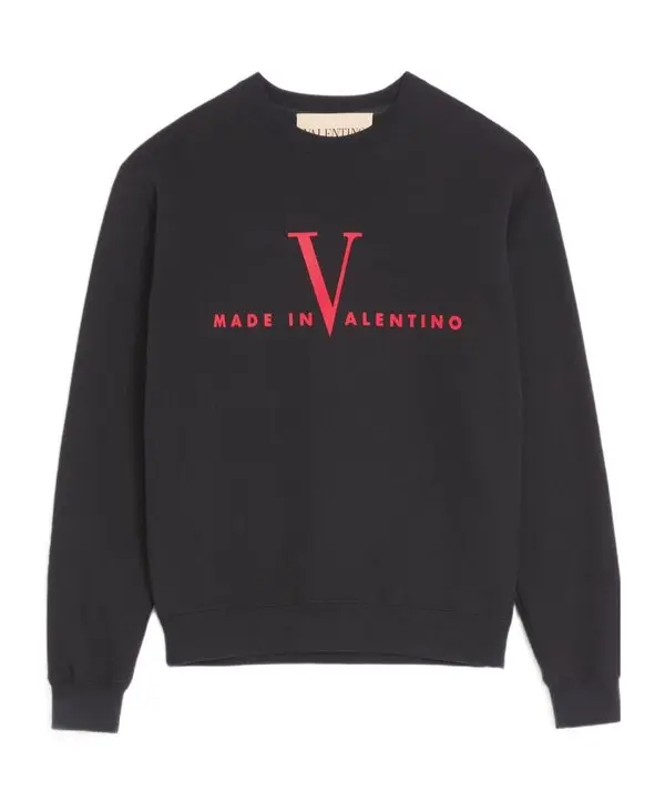 Valentino Garavani Logo Print Crewneck Sweatshirt