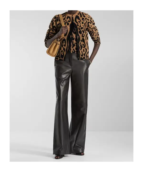 Fendi Animal Printed Crewneck Cardigan