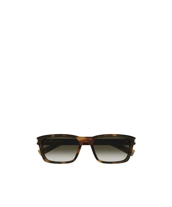 Saint Laurent Rectangle Frame Sunglasses - Brown