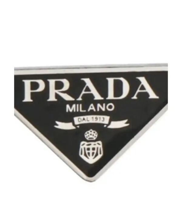 Prada Triangle Logo Hair Clip Set