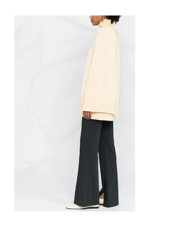 JIL SANDER Ribbed Knit Turtleneck Pullover