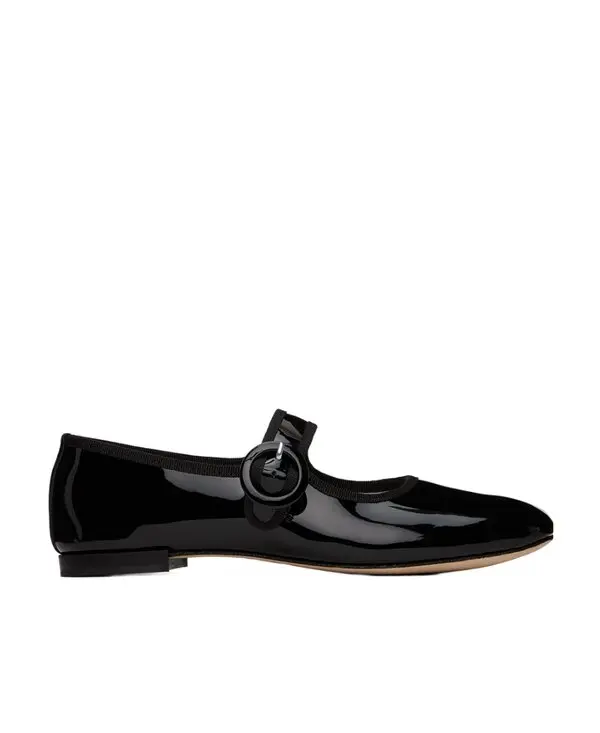 Repetto Flat Ballet Mary Jane Shoes - Black