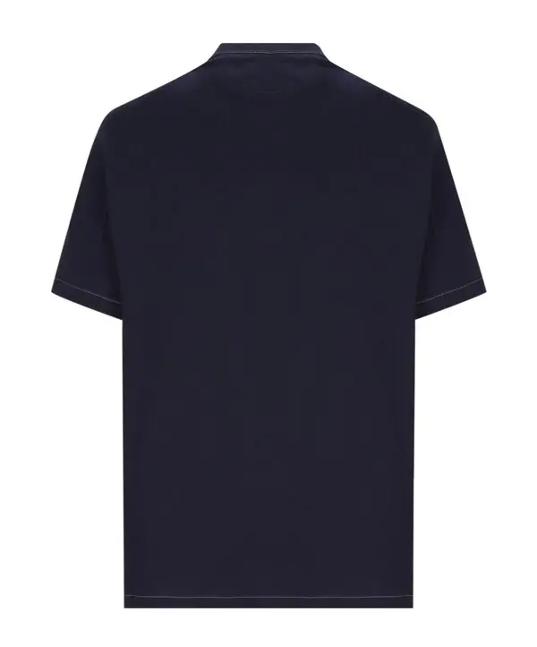 Brunello Cucinelli Logo Embroidered Crewneck T-shirt