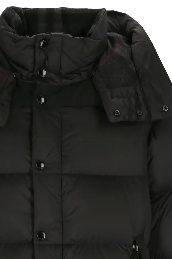 Burberry Logo Patch Hooded Puffer Jacket