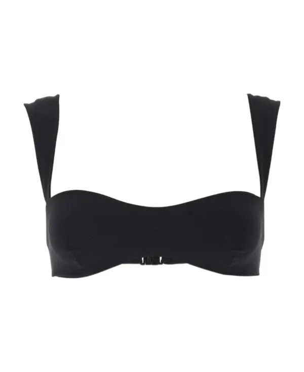 Magda Butrym Retro Bustier Bikini Top - Black